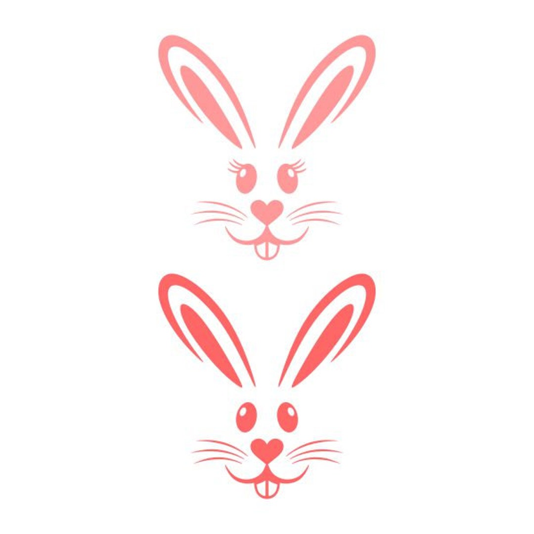 Easter Bunny Rabbit Cuttable Design Pack SVG PNG DXF & Eps Designs ...