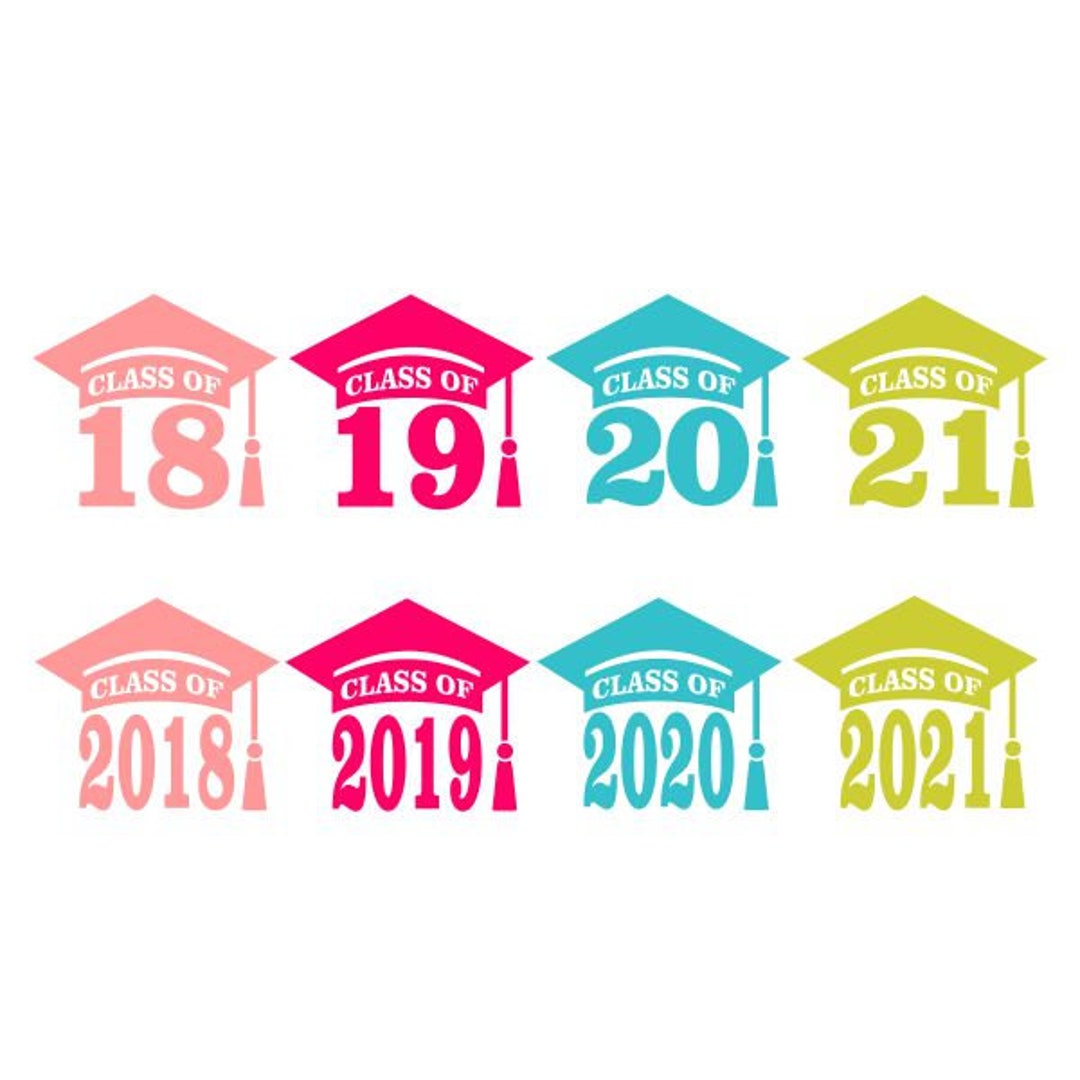 Class of Graduation School Cuttable Cap Hat Grad Design SVG PNG DXF ...