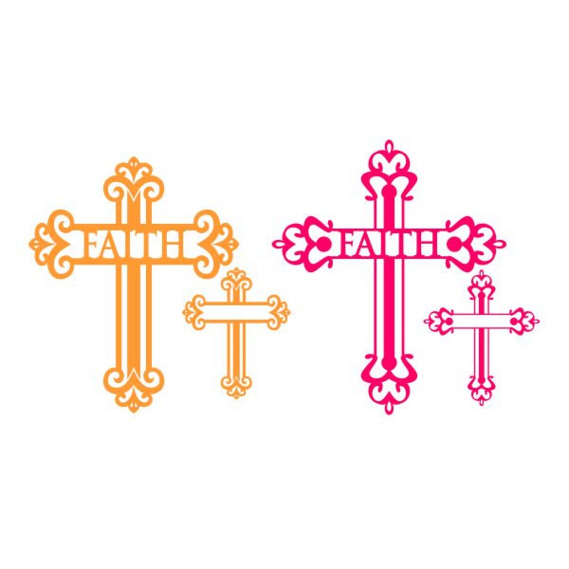 Faith Cross Church Jesus Cuttable Design SVG PNG DXF & Eps - Etsy