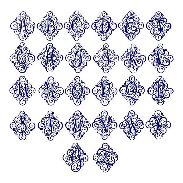 Scroll Font Cuttable Design SVG PNG DXF & Eps Designs Cameo - Etsy