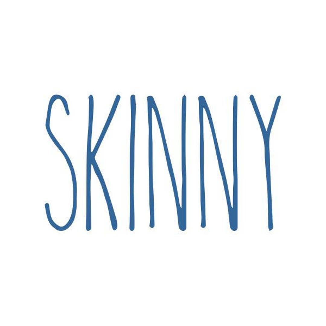 Skinny Font Monogram Cuttable Design SVG PNG DXF & Eps Designs Cameo ...