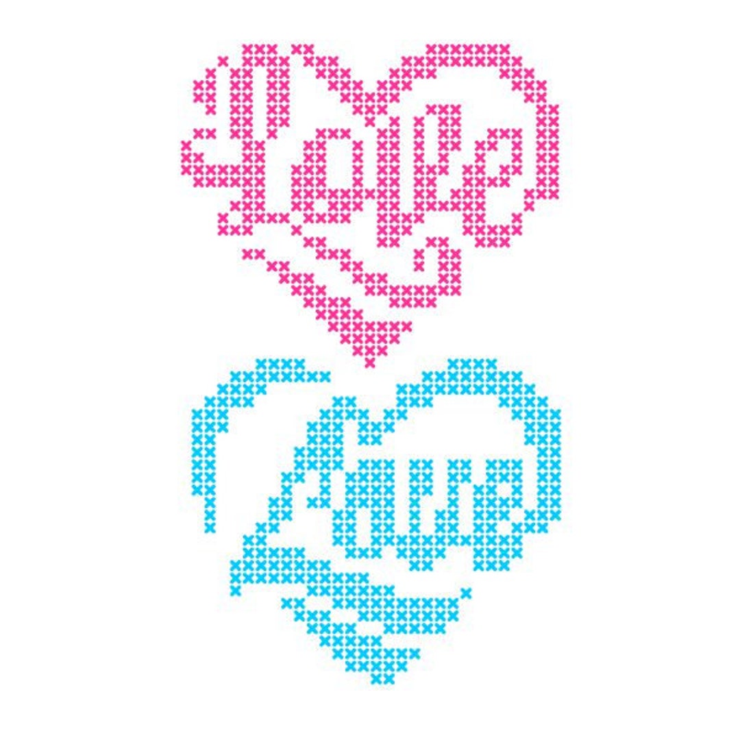 Heart Love Stitch Cuttable Design Pack SVG PNG DXF & Eps Designs Cameo ...