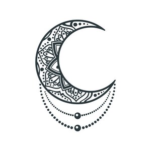 Decorative Moon Pack Cuttable Design SVG PNG DXF & Eps Designs Cameo ...