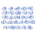 Split Diamond Font Cuttable Design SVG PNG DXF & Eps Designs Cameo File ...