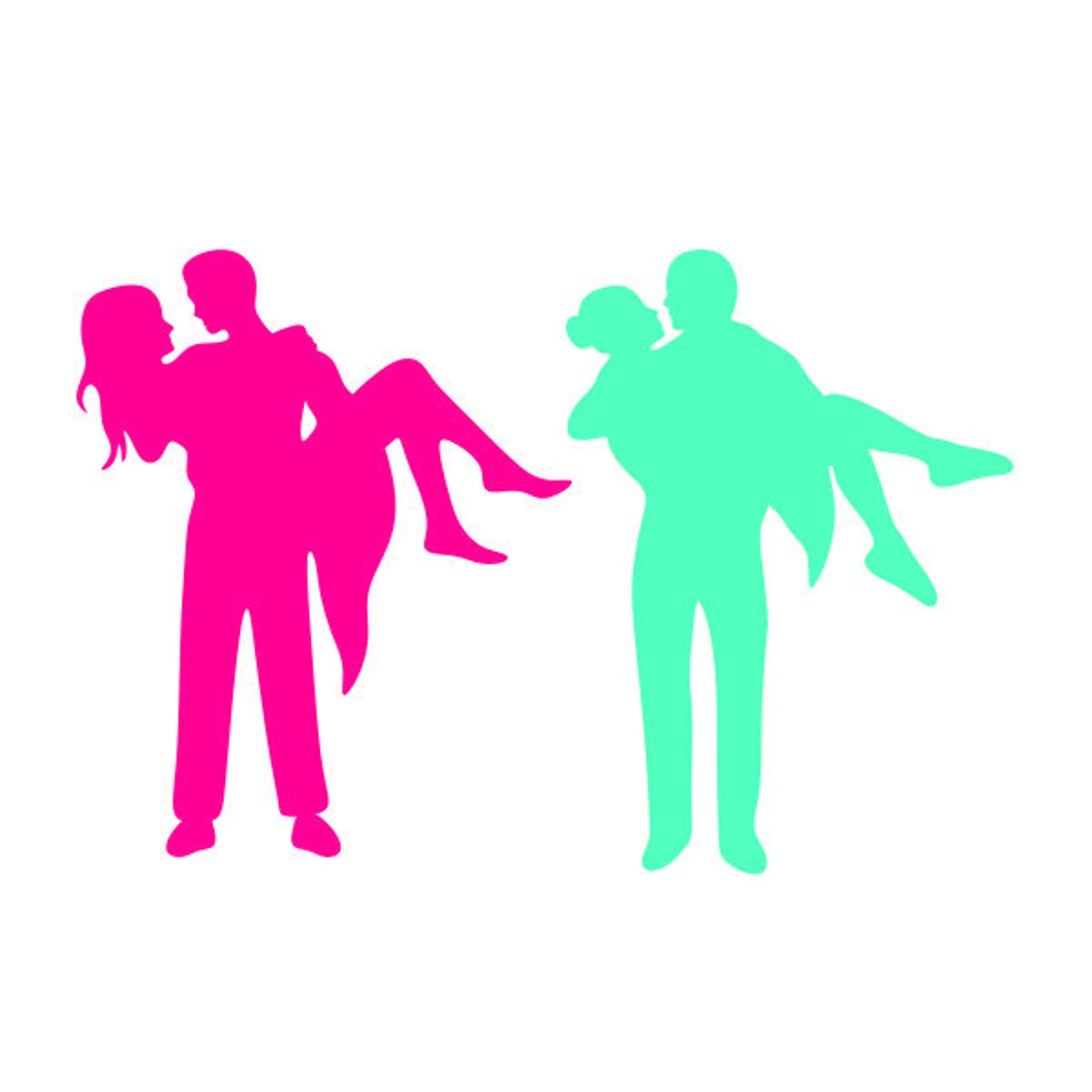 Wedding Couple Cuttable SVG PNG DXF & Eps Designs Cameo File | Etsy