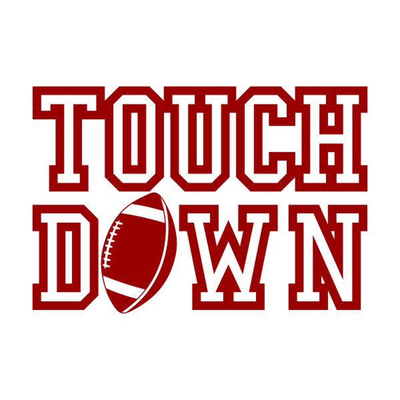 Football touchdown Game on Cuttable SVG PNG DXF & eps Designs | Etsy