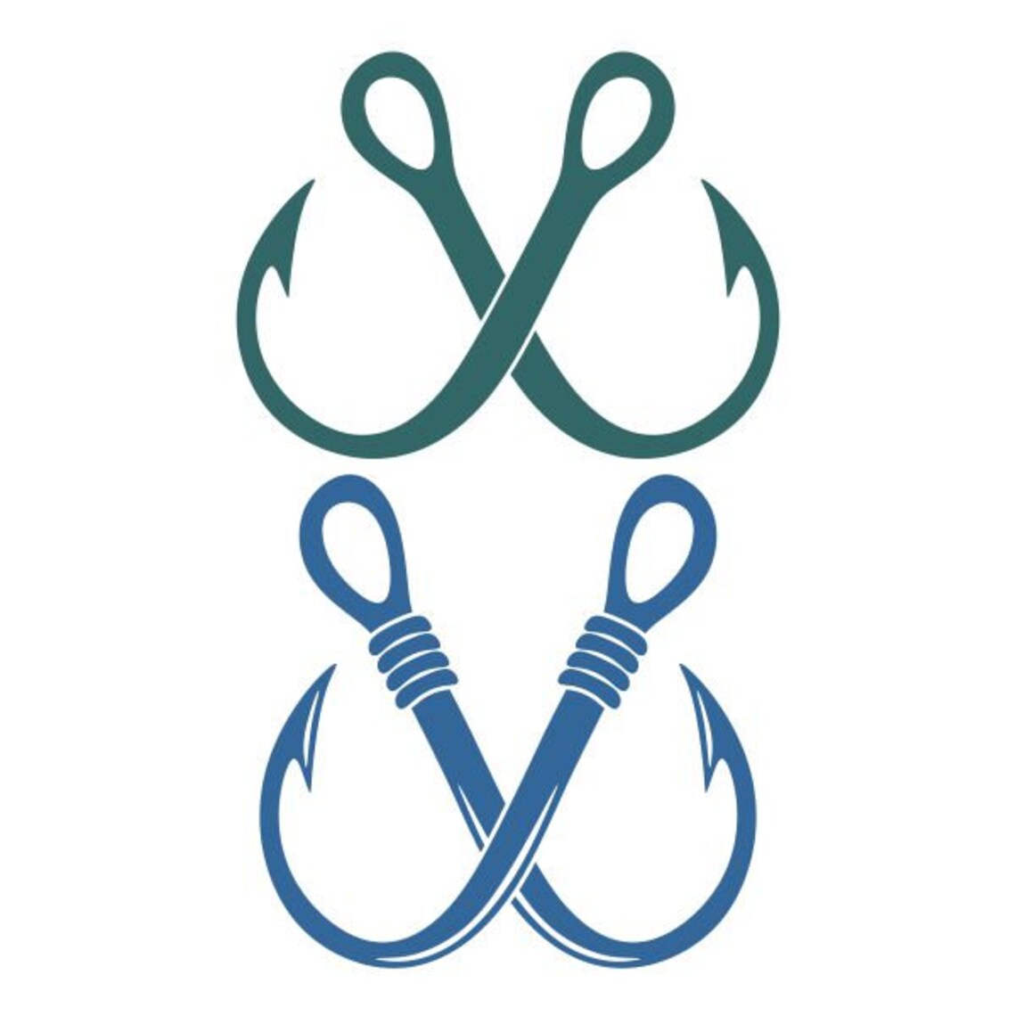 Hooks Tackle Fishing Fish Cuttable Design SVG PNG DXF & Eps - Etsy