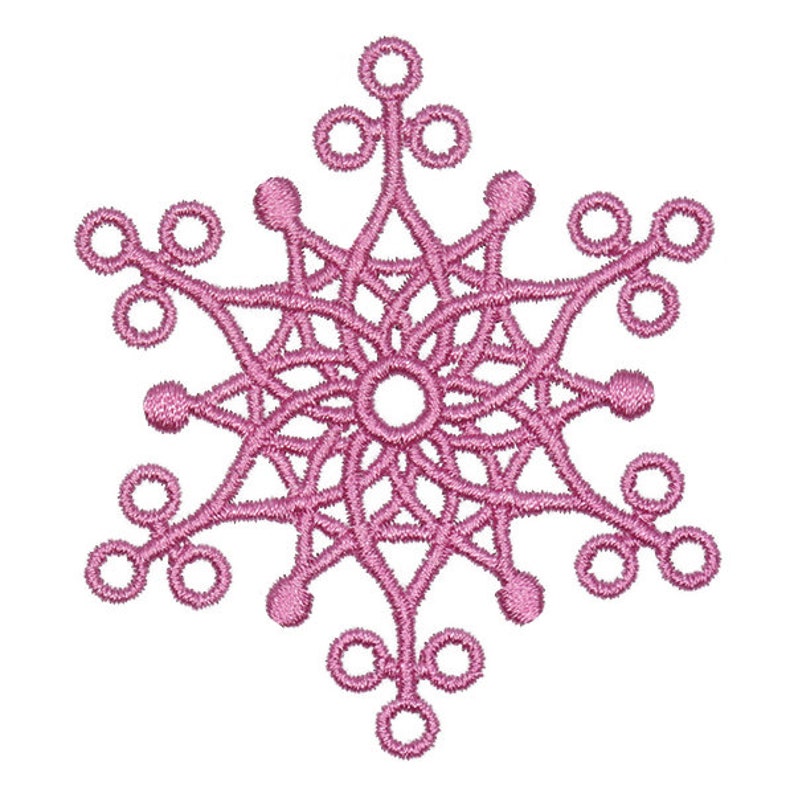 Snowflake Christmas Snow Flake Design Machine Embroidery - Etsy