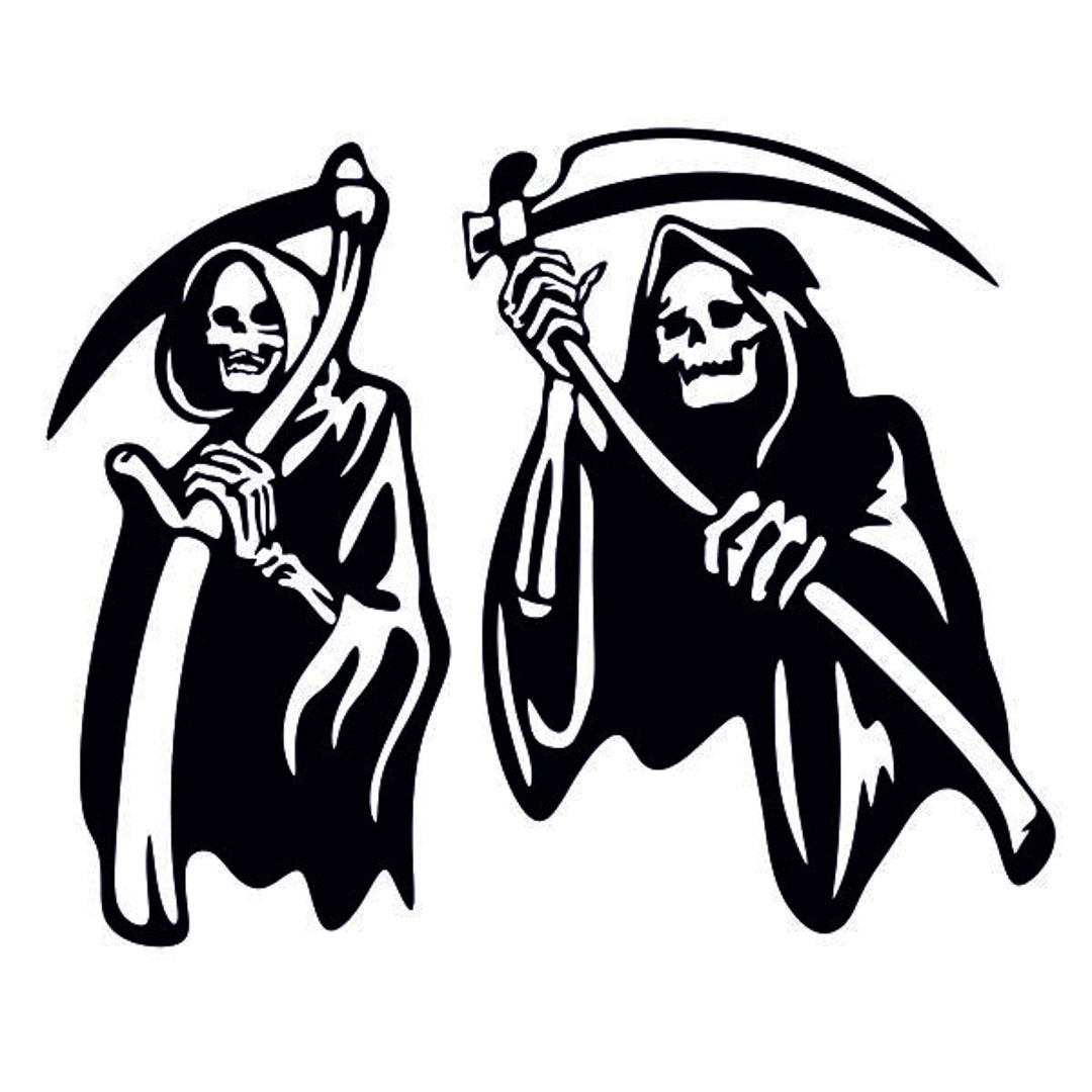 Grim Reaper Halloween Cuttable SVG PNG DXF & Eps Designs Cameo File ...