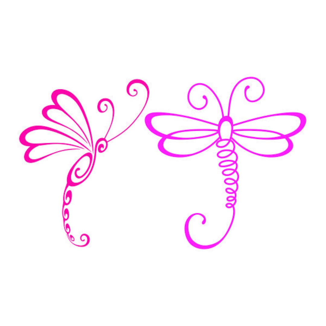 Dragonfly Pack Cuttable Design SVG PNG DXF & Eps Designs Cameo - Etsy