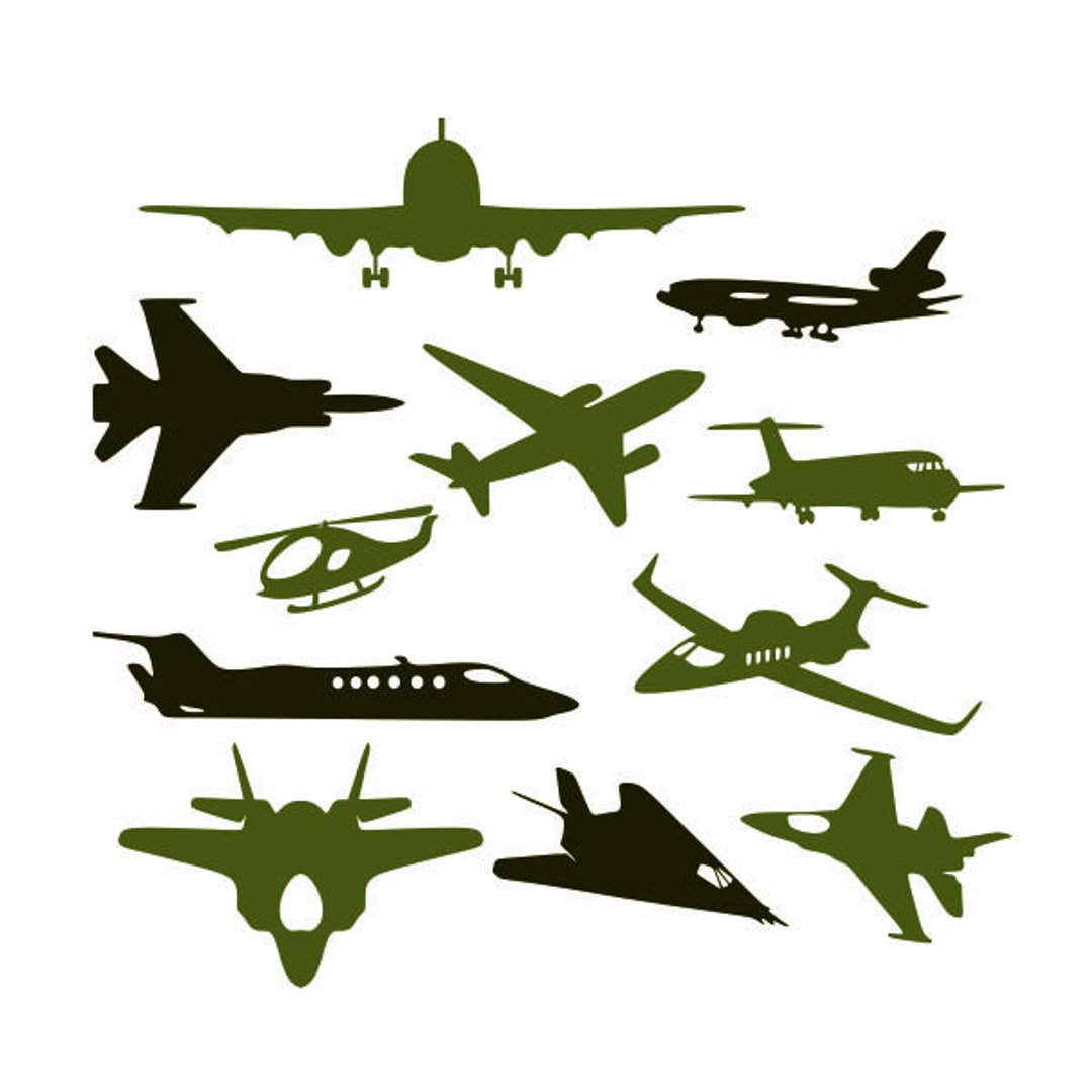 Airplane Pack Plane Aviation Cuttable Design SVG PNG DXF & Eps Designs ...
