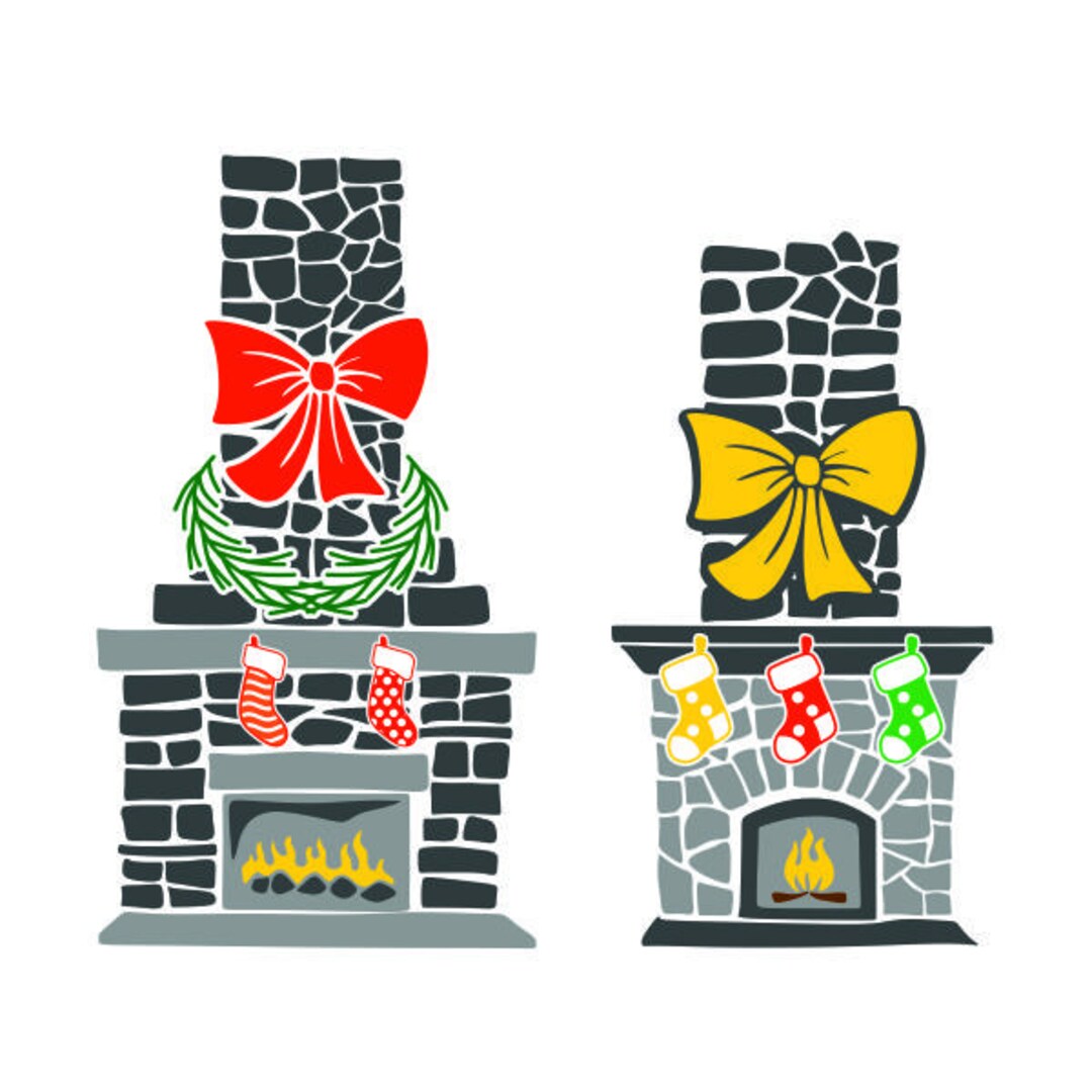 Chimney Christmas Cuttable Design SVG PNG DXF & Eps Designs Cameo File ...