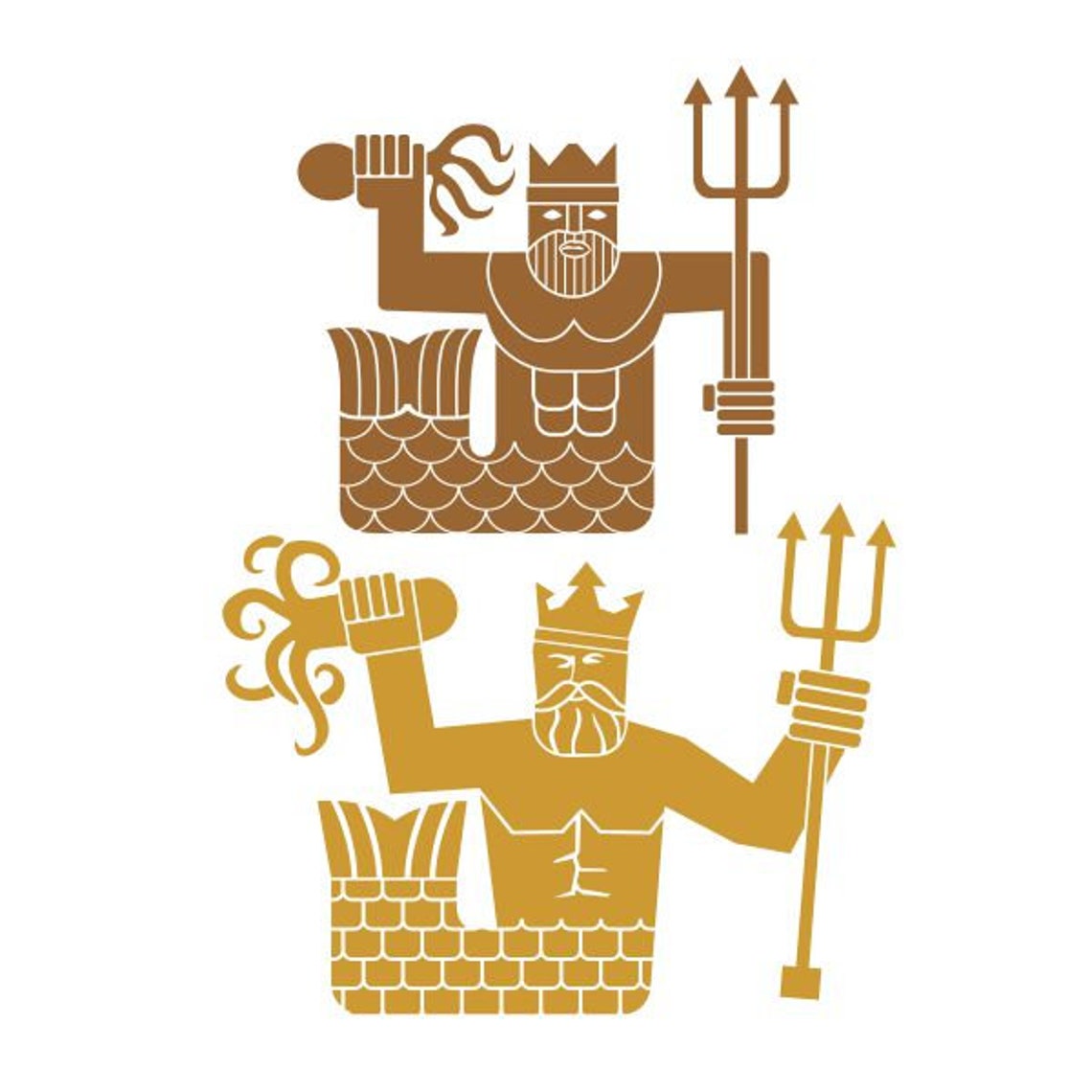 Poseidon King Neptune Cuttable Design SVG PNG DXF & eps | Etsy
