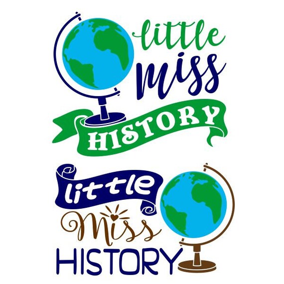 History Little Miss Class School Cuttable Design SVG PNG DXF & | Etsy