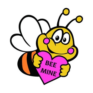 Bee Mine Valentine Pack Cuttable Design SVG PNG DXF & Eps - Etsy