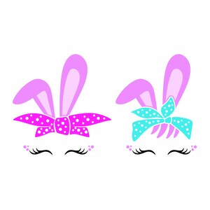 Bunny Bandana Pack Cuttable Design SVG PNG DXF & Eps Designs Cameo File ...