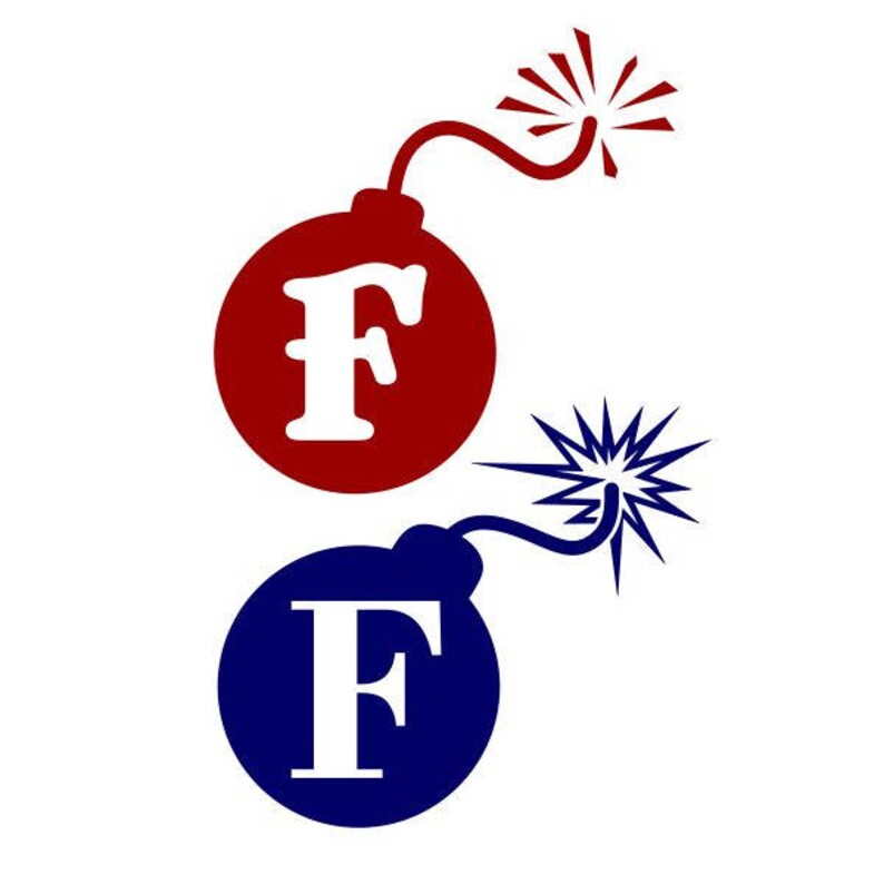 F Bomb Cuttable Design SVG PNG DXF & Eps Designs Cameo File - Etsy