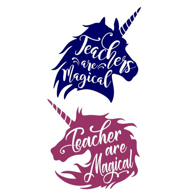 Teachers Are Magical Unicorn School Cuttable Design SVG PNG - Etsy UK