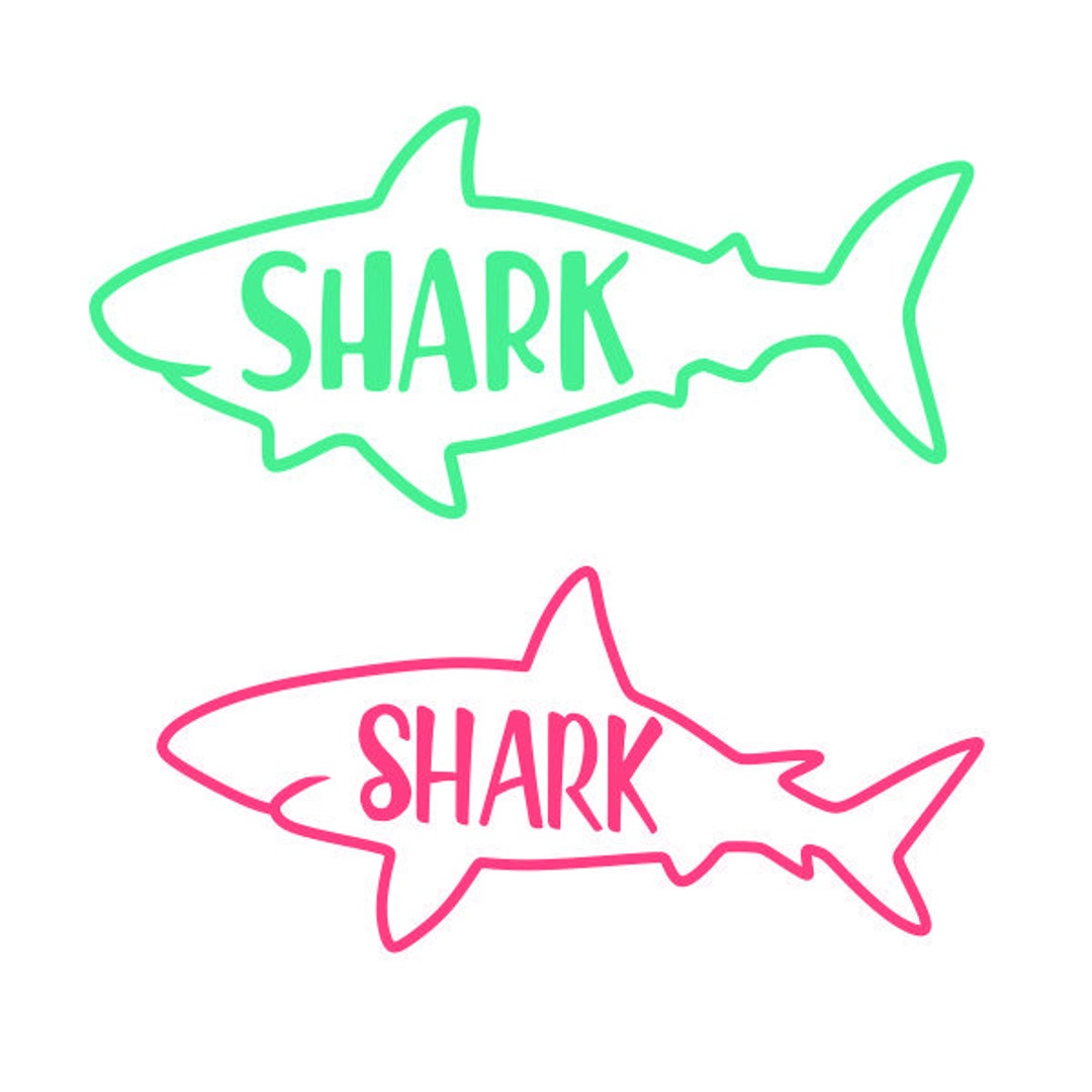 Shark Pack Cuttable Design SVG PNG DXF & Eps Designs Cameo File ...