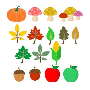 Fall Pumpkin Leafs Leaves Acorn Cuttable Design Thanksgiving SVG PNG ...