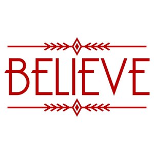 Believe Christmas Cuttable Design SVG PNG DXF & Eps Designs Cameo File ...