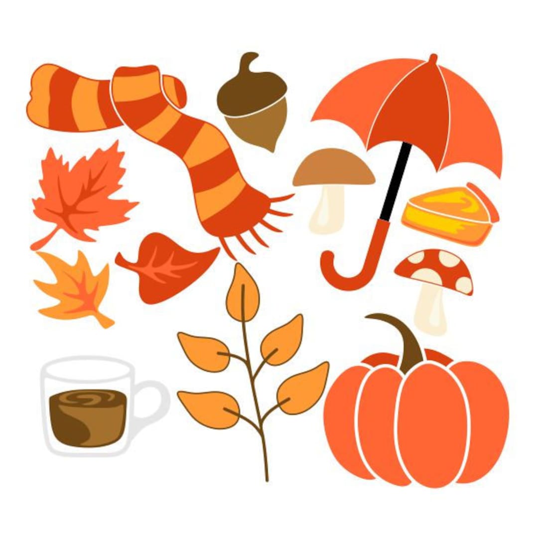 Fall Autumn Pack Cuttable Design SVG PNG DXF & Eps Designs Cameo File ...