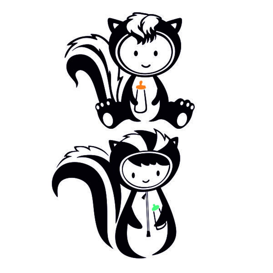 Skunk Kid Pack Cuttable Design SVG PNG DXF & Eps Designs Cameo File ...