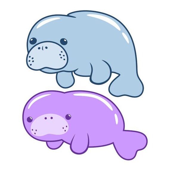 Visual Arts Manatee Head Svg Manatee Files for Cricut Manatee Clipart ...