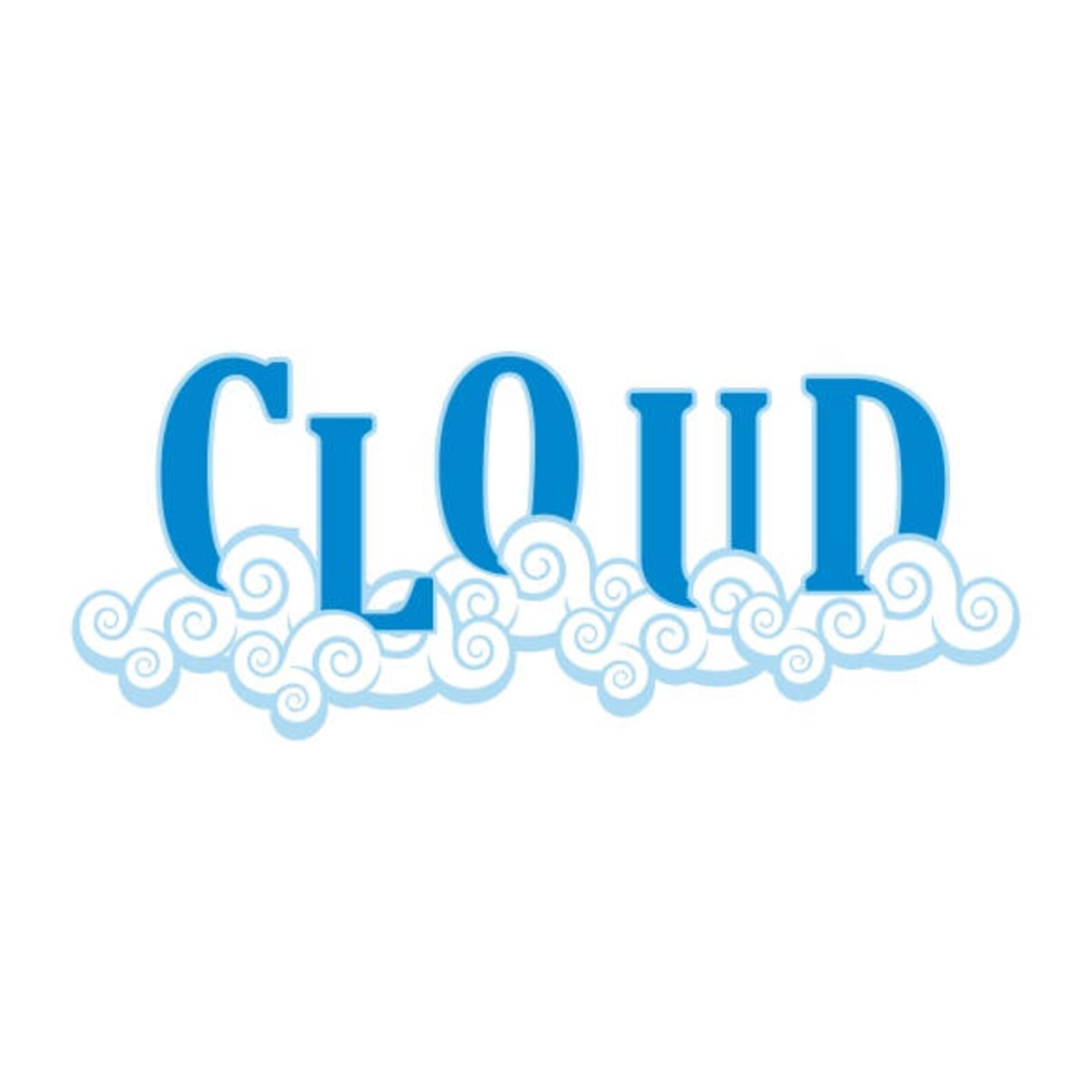 Cloud Font Monogram Cuttable Design SVG PNG DXF & Eps Designs - Etsy