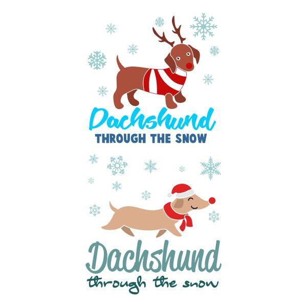 Dachshund Through the Snow - Etsy