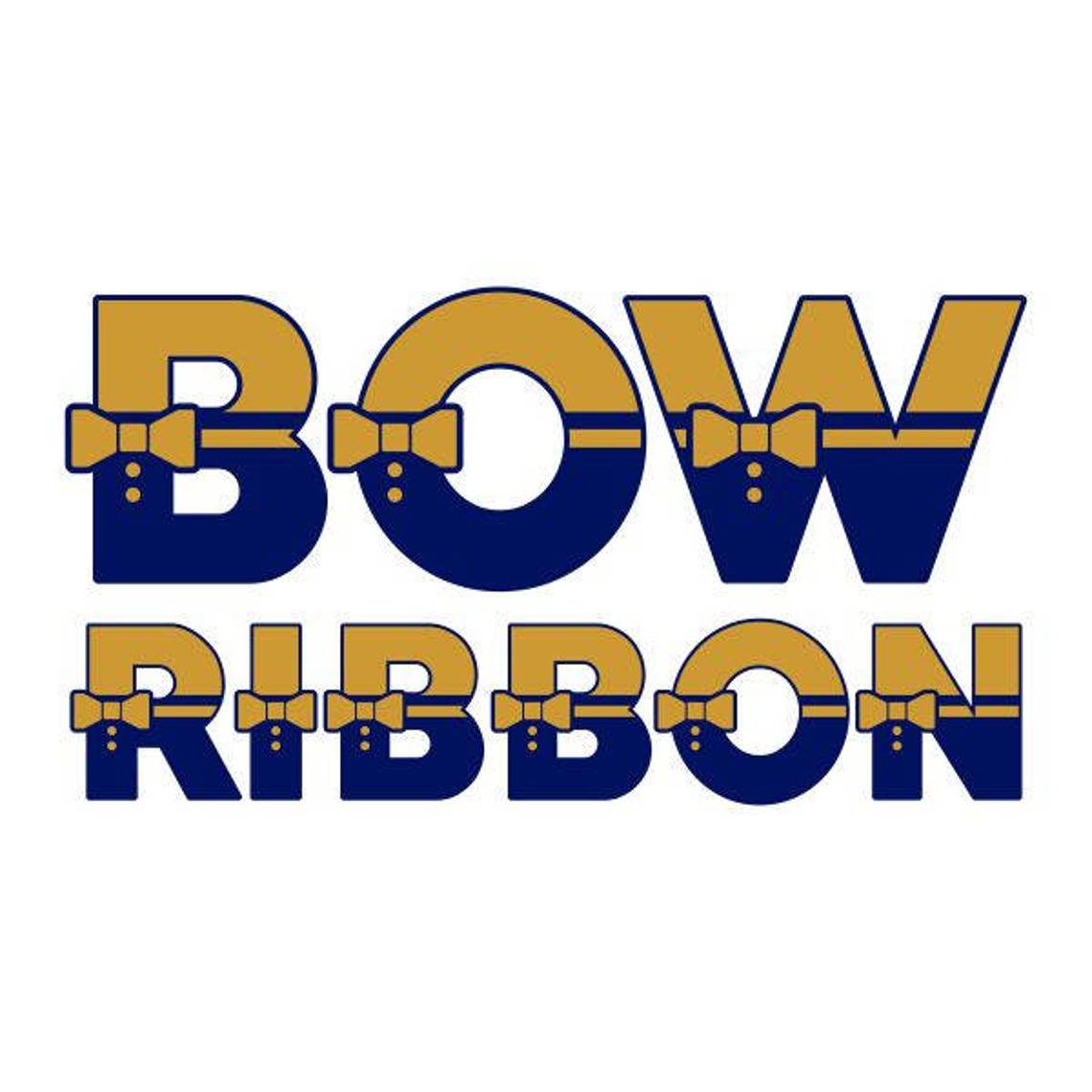 Bow Ribbon Font Cuttable Design SVG PNG DXF & Eps Designs - Etsy