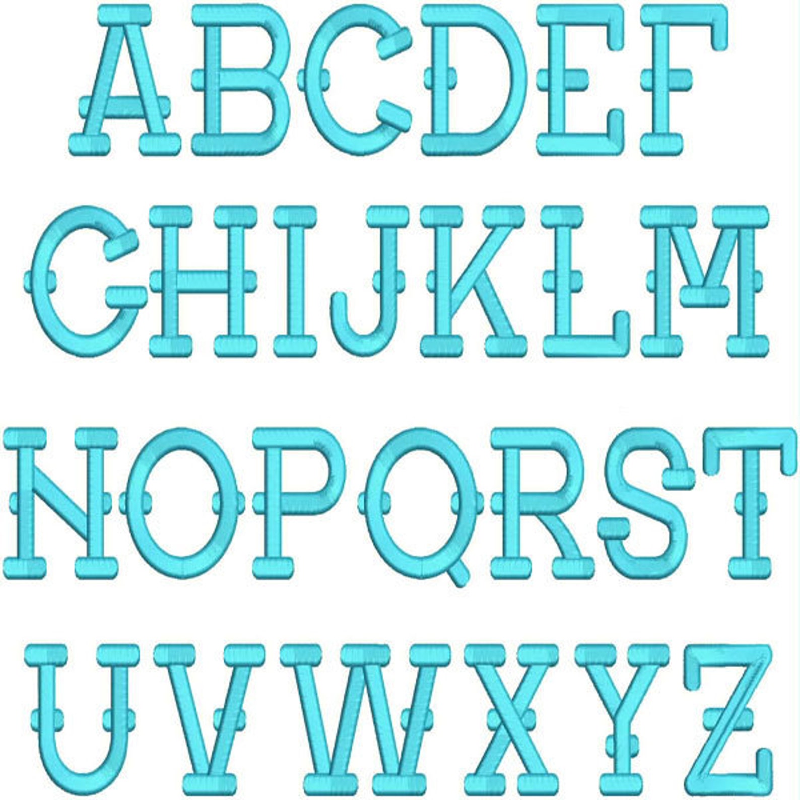 Kyle Boys Sport Font Monogram Embroidery Font Alphabet Letters - Etsy