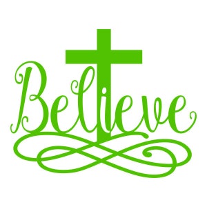 Believe Cross Pack Cuttable Design SVG PNG DXF & Eps Designs Cameo File ...
