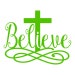 Believe Cross Pack Cuttable Design SVG PNG DXF & Eps Designs - Etsy