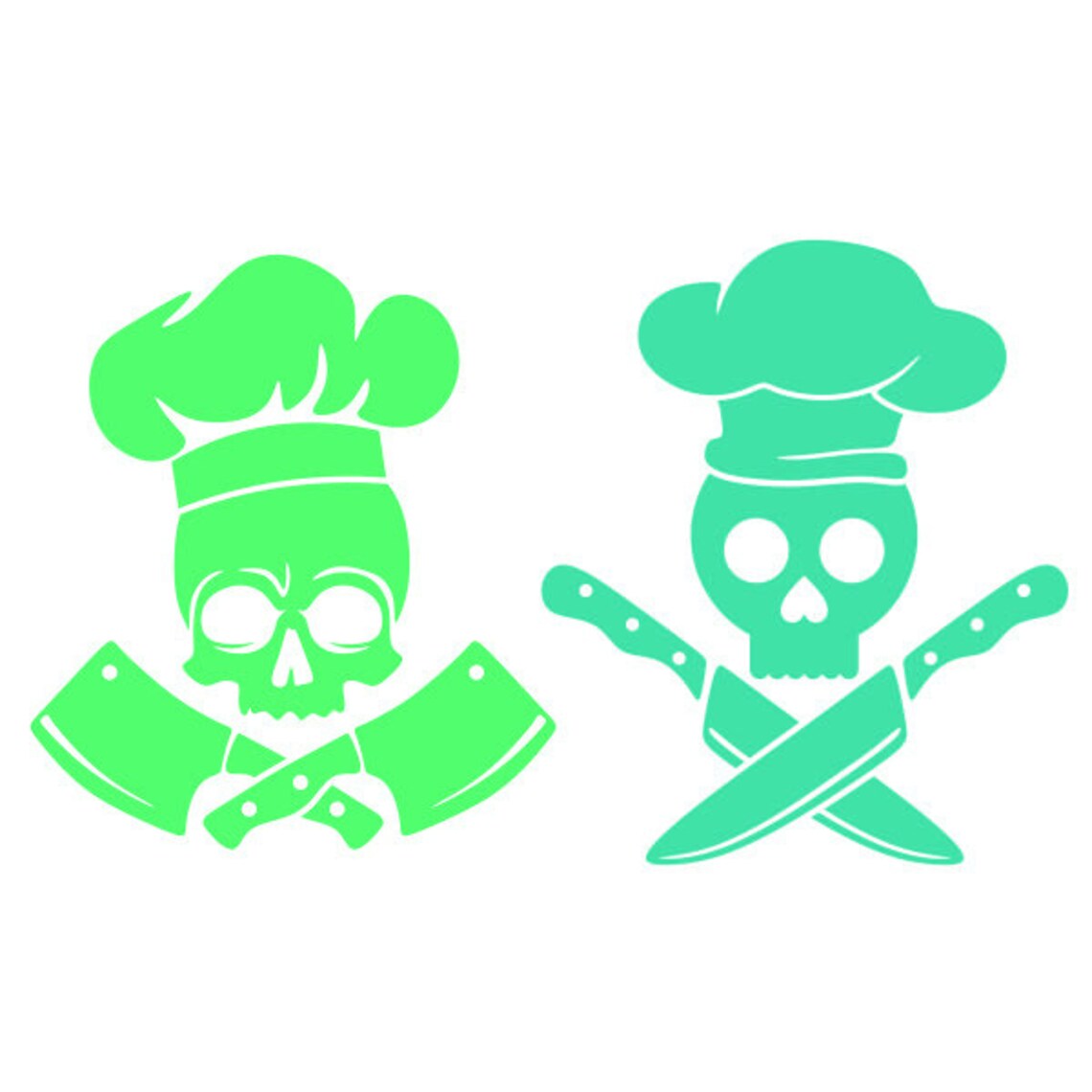 Chef Cooking Skull Cuttable Design SVG PNG DXF & Eps Designs - Etsy