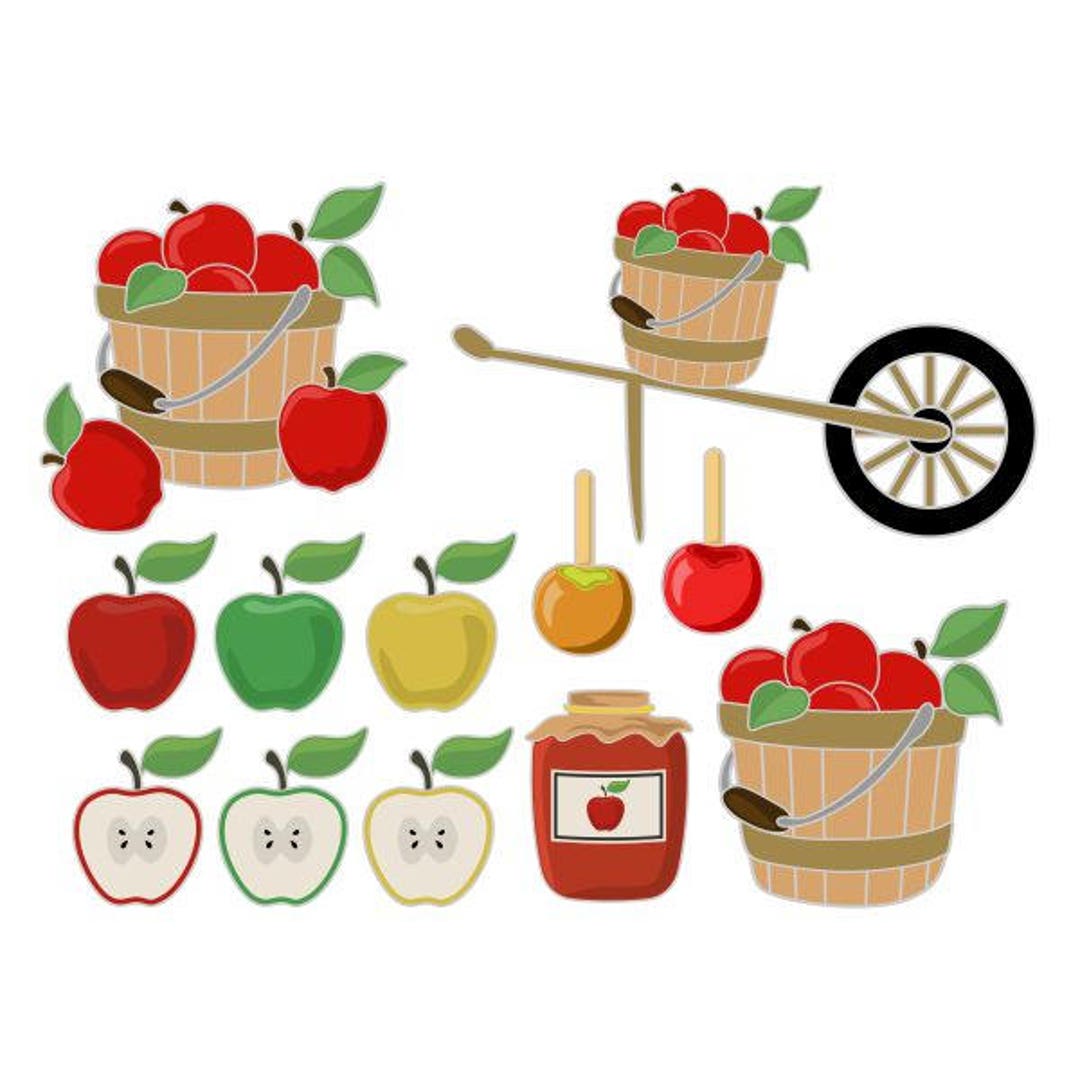 Apple Autumn Fall Cuttable Design Thanksgiving Pack SVG PNG - Etsy