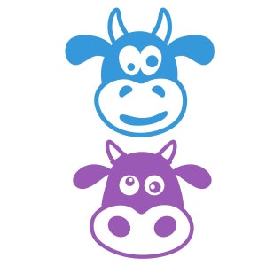 Funky Cow Pack Cuttable Design SVG PNG DXF & Eps Designs Cameo - Etsy