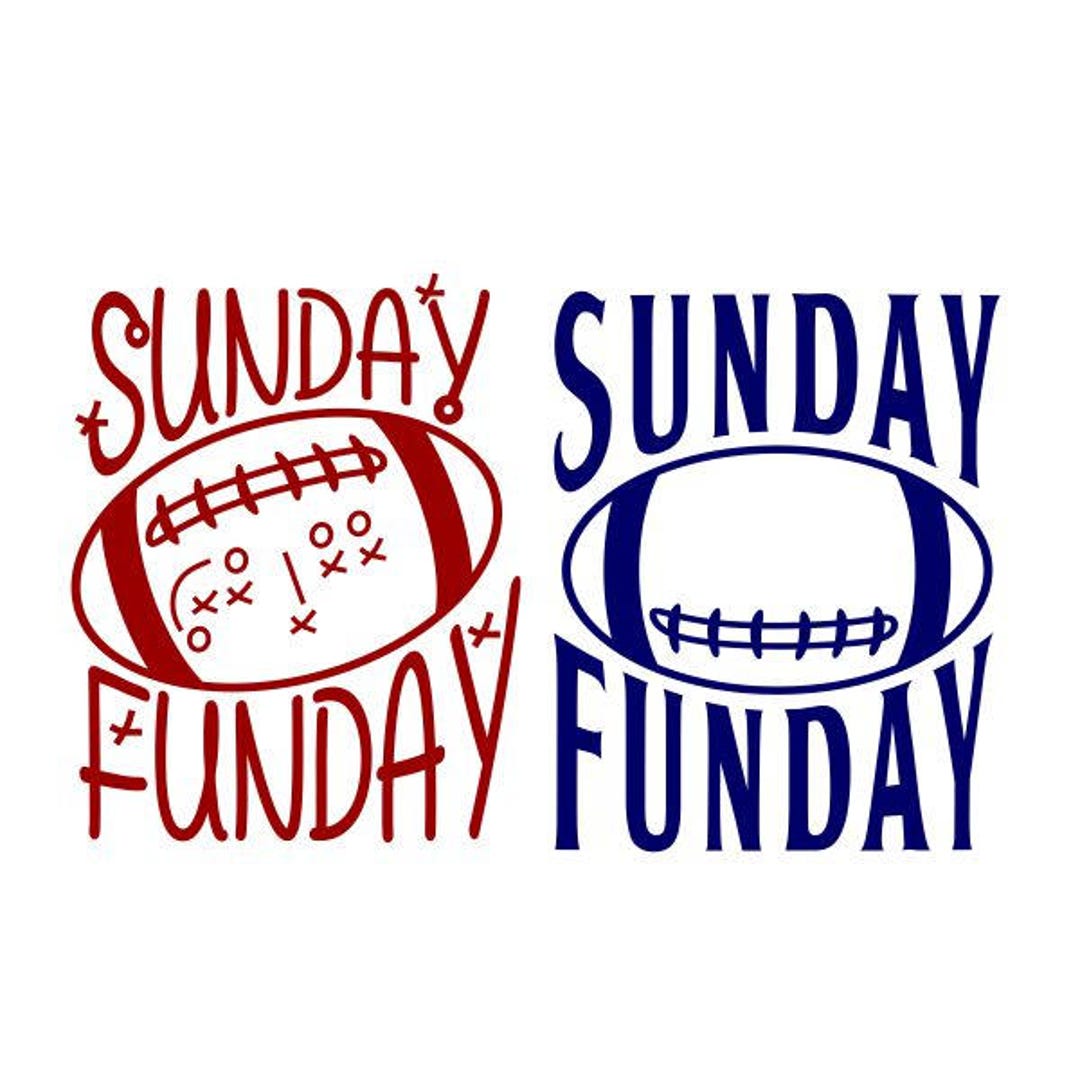 Sunday is Fun Day Football Cuttable Design SVG PNG DXF & Eps Designs ...