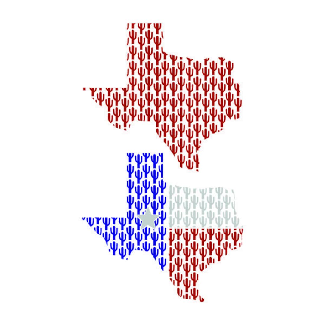 Cactus Texas State Cuttable Design SVG PNG DXF & Eps Designs Cameo File ...