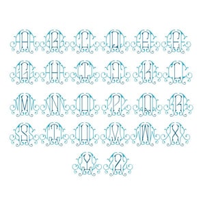 Victoria Letters Monogram Cuttable Design SVG PNG DXF & Eps Designs ...