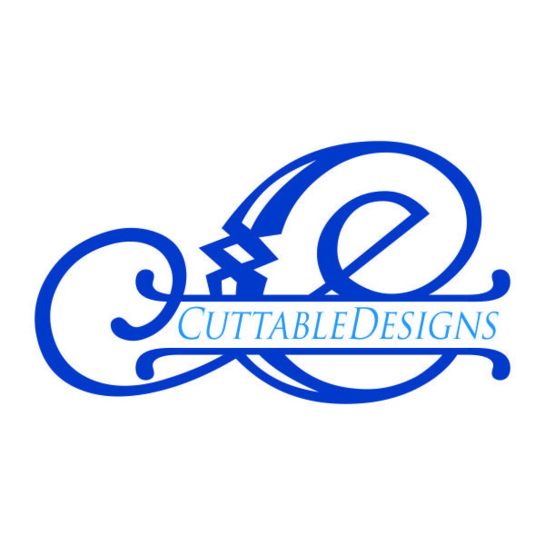 Split Diamond Font Cuttable Design SVG PNG DXF & Eps Designs Cameo File ...