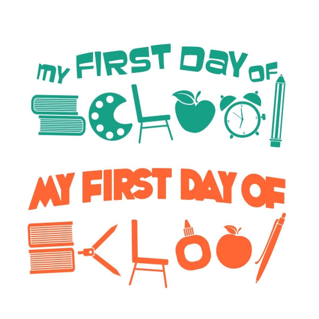 First Day of School Pack Cuttable Design SVG PNG DXF & Eps - Etsy