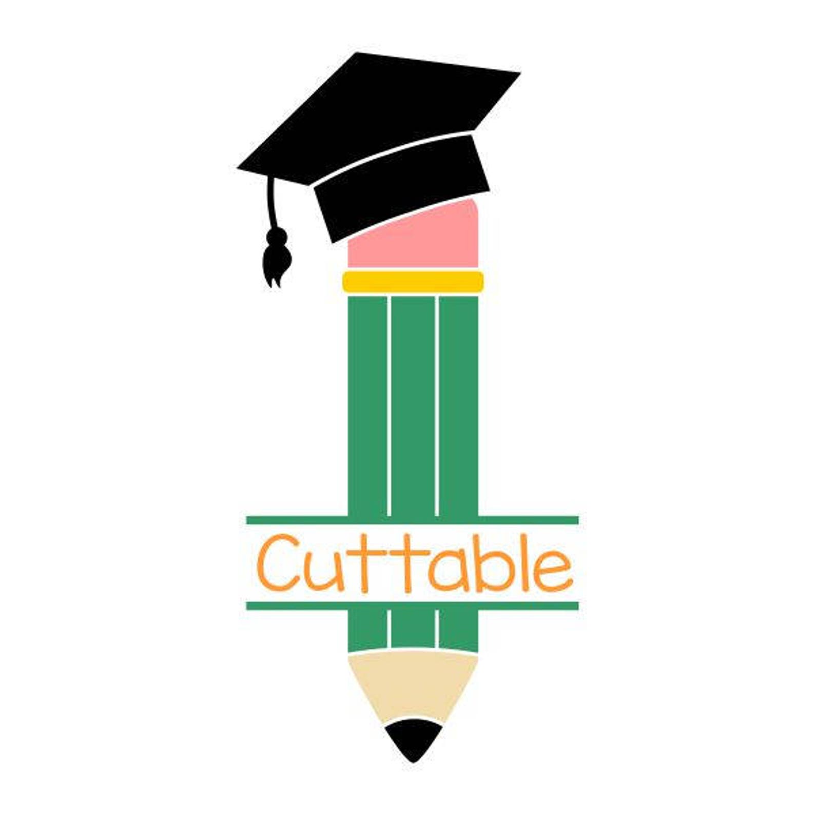 Pencil Back to School Cuttable Design SVG PNG DXF & Eps | Etsy