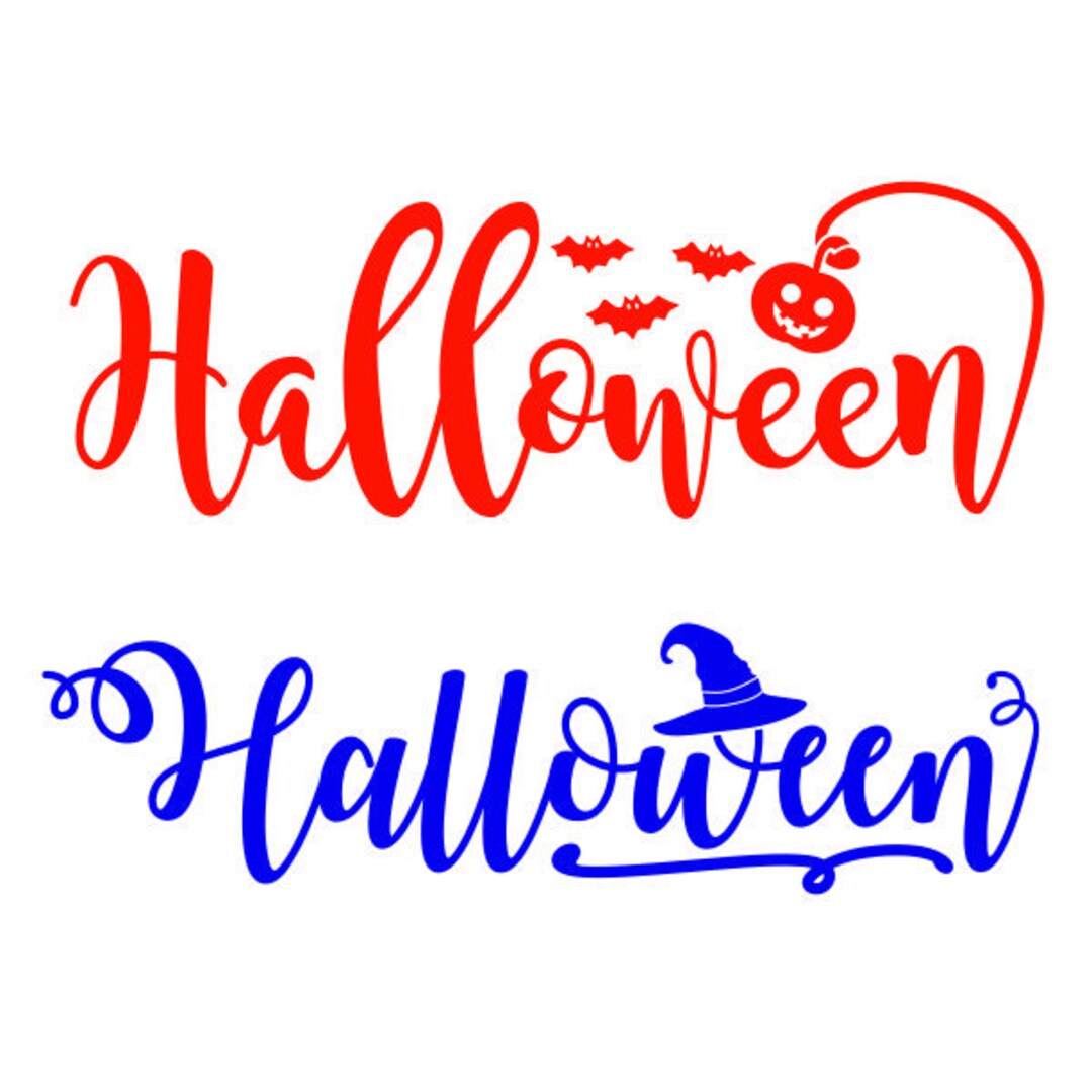 Halloween Cuttable SVG PNG DXF & Eps Designs Cameo File Silhouette - Etsy