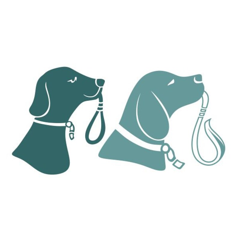 Dog Leash Walking Cuttable Design SVG PNG DXF & Eps Designs | Etsy