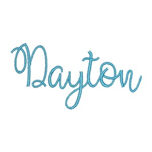 Dayton Script Cursive Monogram Machine Embroidery Font Alphabet Letters ...