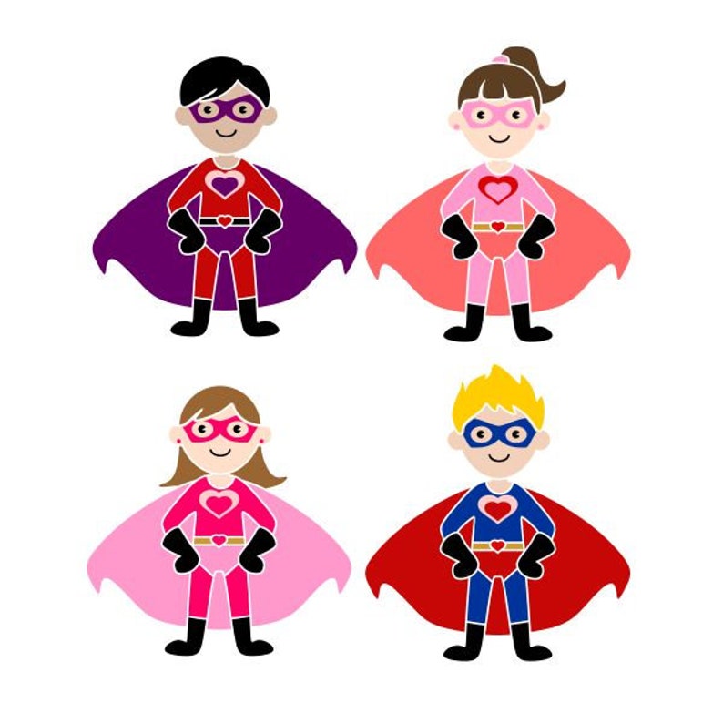 Super Hero Valentines Day Love Cuttable Design SVG PNG DXF & - Etsy