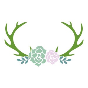 Antlers Pack Cuttable Design SVG PNG DXF & Eps Designs Cameo - Etsy