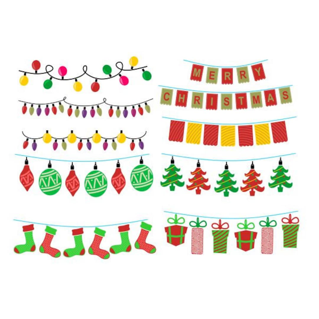 Christmas Banner Cuttable Design SVG PNG DXF & Eps Designs Cameo File ...