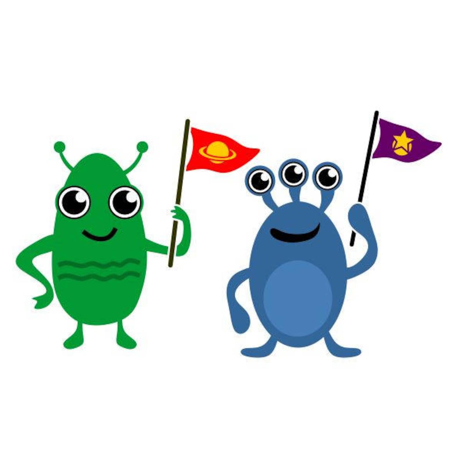 Monster Design Flag SVG PNG DXF & Eps Designs Cameo File - Etsy